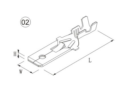 DJ611-7.8X0.8C - 7.8 Series - YUEQING JINHAI AUTOPARTS CO., LTD