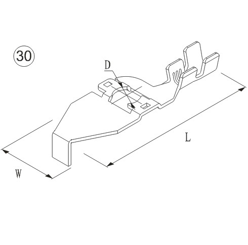 DJ471A-ZL6B带钩 - Hole Type Connector Series - YUEQING JINHAI AUTOPARTS CO., LTD